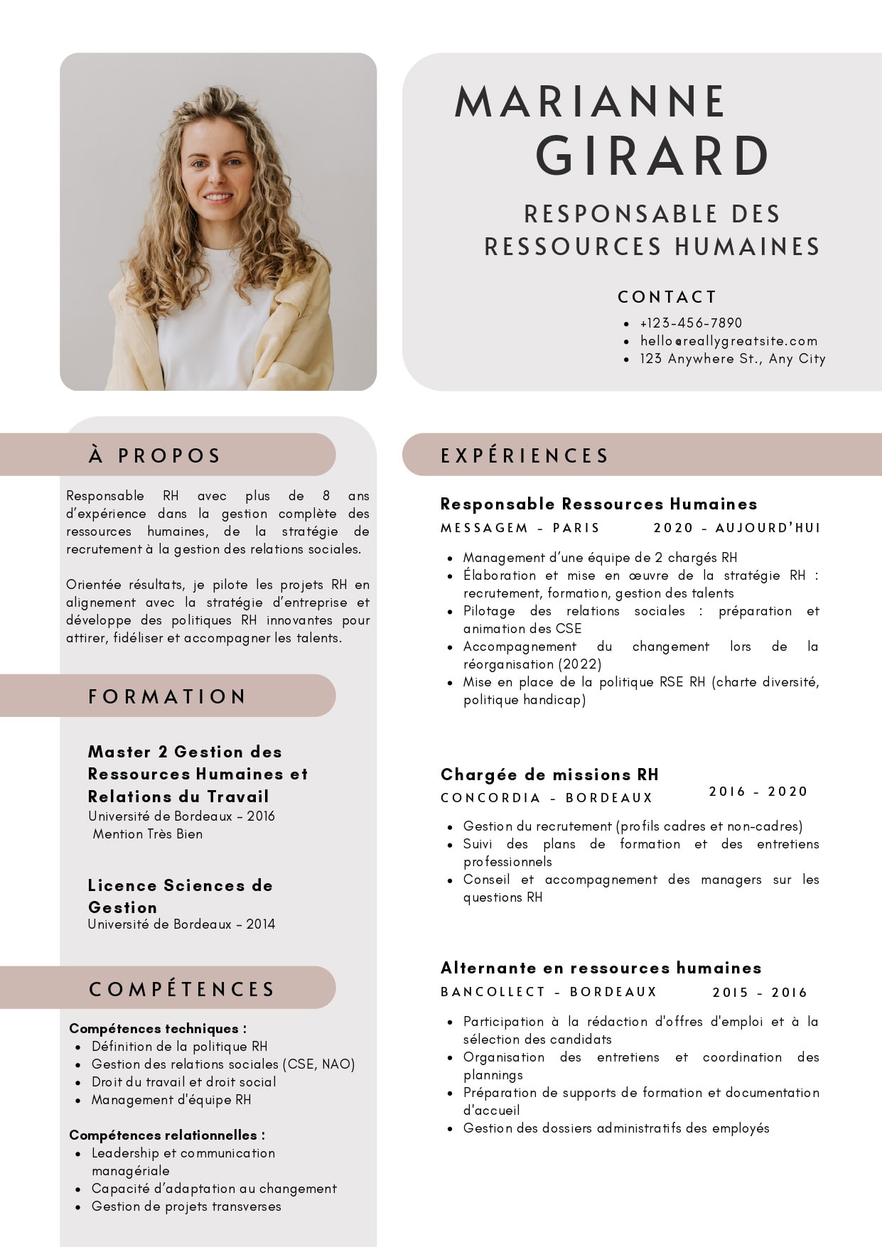 CV RH : exemples et conseils pour réussir votre candidature