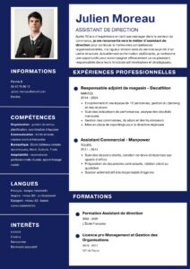 Exemple CV assistante de direction